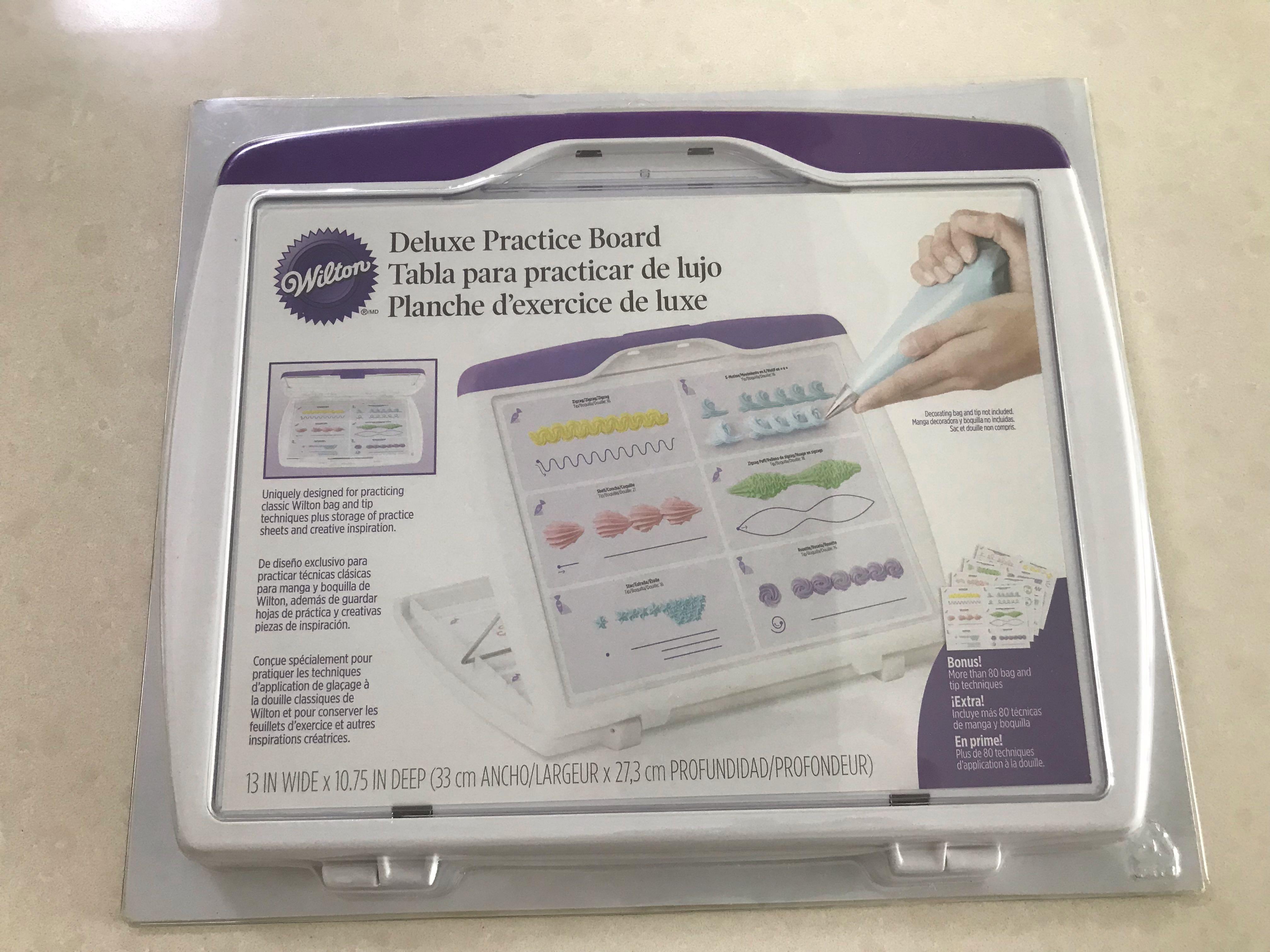 Wilton Cake Deco Practice Board, Furniture & Home Living, Kitchenware ...
