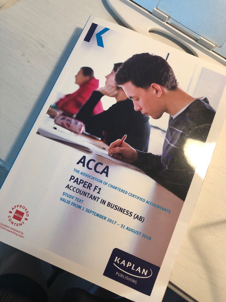 ACCA F1, ACCA F2, ACCA F3 study text and exam kit, Hobbies & Toys ...