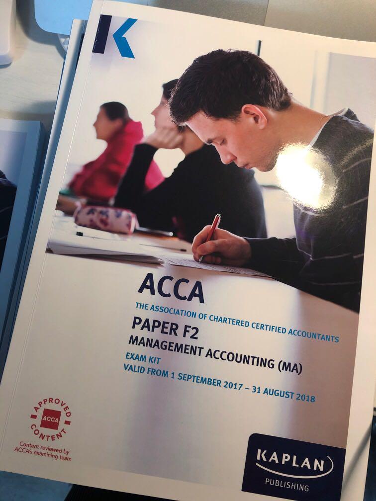 ACCA F1, ACCA F2, ACCA F3 study text and exam kit, Hobbies & Toys ...