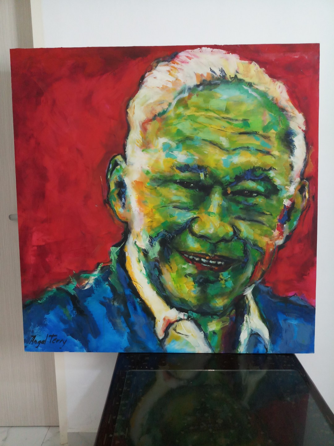 Original Oil Painting (Art) of Lee Kuan Yew (LKY), Hobbies & Toys ...