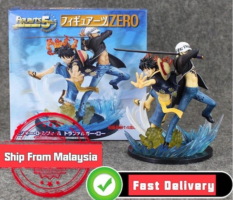 Anime One Piece Luffy & Trafalgar Law Action Figure Collection Model ...