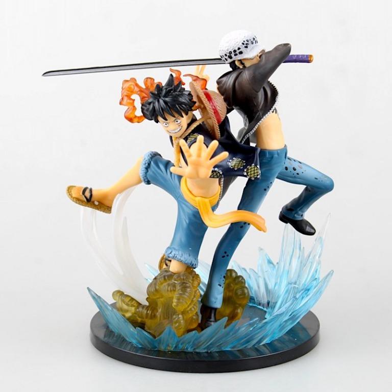 Anime One Piece Luffy & Trafalgar Law Action Figure Collection Model ...