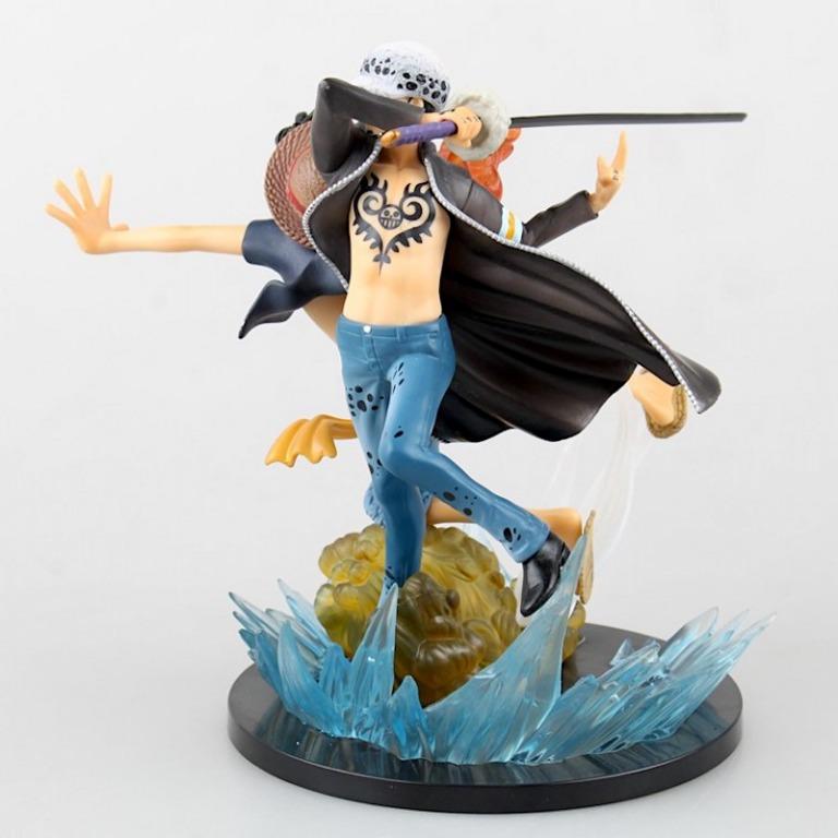 Anime One Piece Luffy & Trafalgar Law Action Figure Collection Model ...