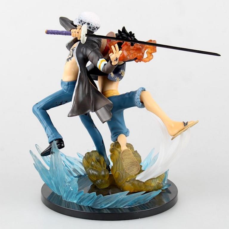Anime One Piece Luffy & Trafalgar Law Action Figure Collection Model ...