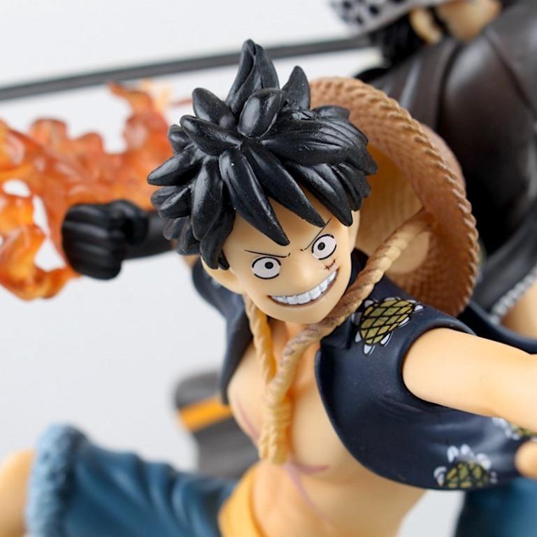 Anime One Piece Luffy & Trafalgar Law Action Figure Collection Model ...