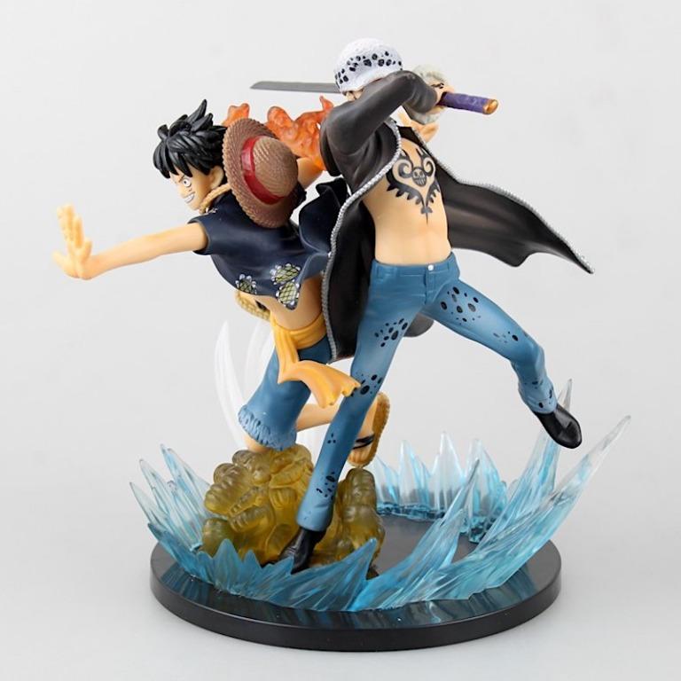 Anime One Piece Luffy & Trafalgar Law Action Figure Collection Model ...