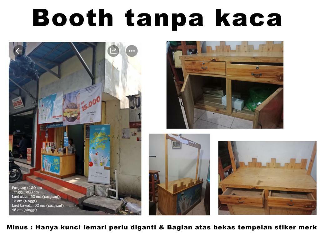Booth Kayu dengan Kaca dan Tanpa Kaca, Perabotan Rumah di Carousell