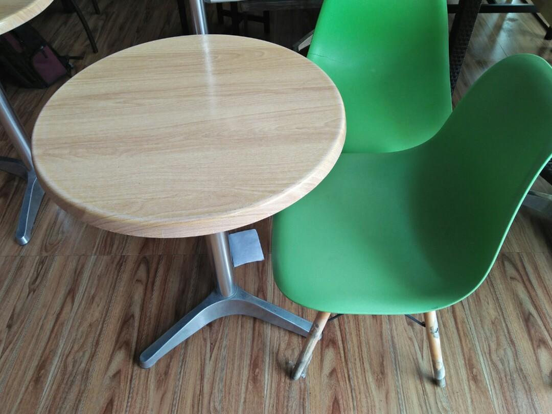 Isotop laminated round table (maple), Furniture & Home Living ...