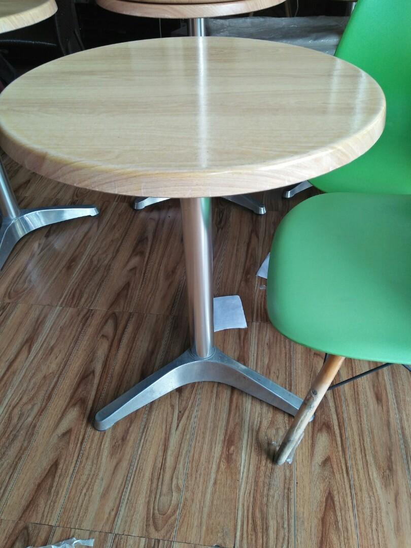 Isotop laminated round table (maple), Furniture & Home Living ...