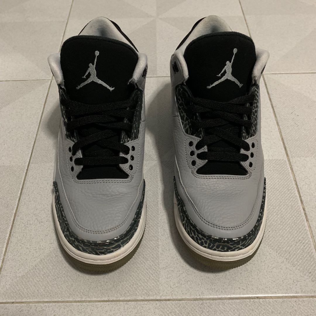 Jordan 3 Wolf Grey, Men's Fashion, Footwear, Sneakers on Carousell