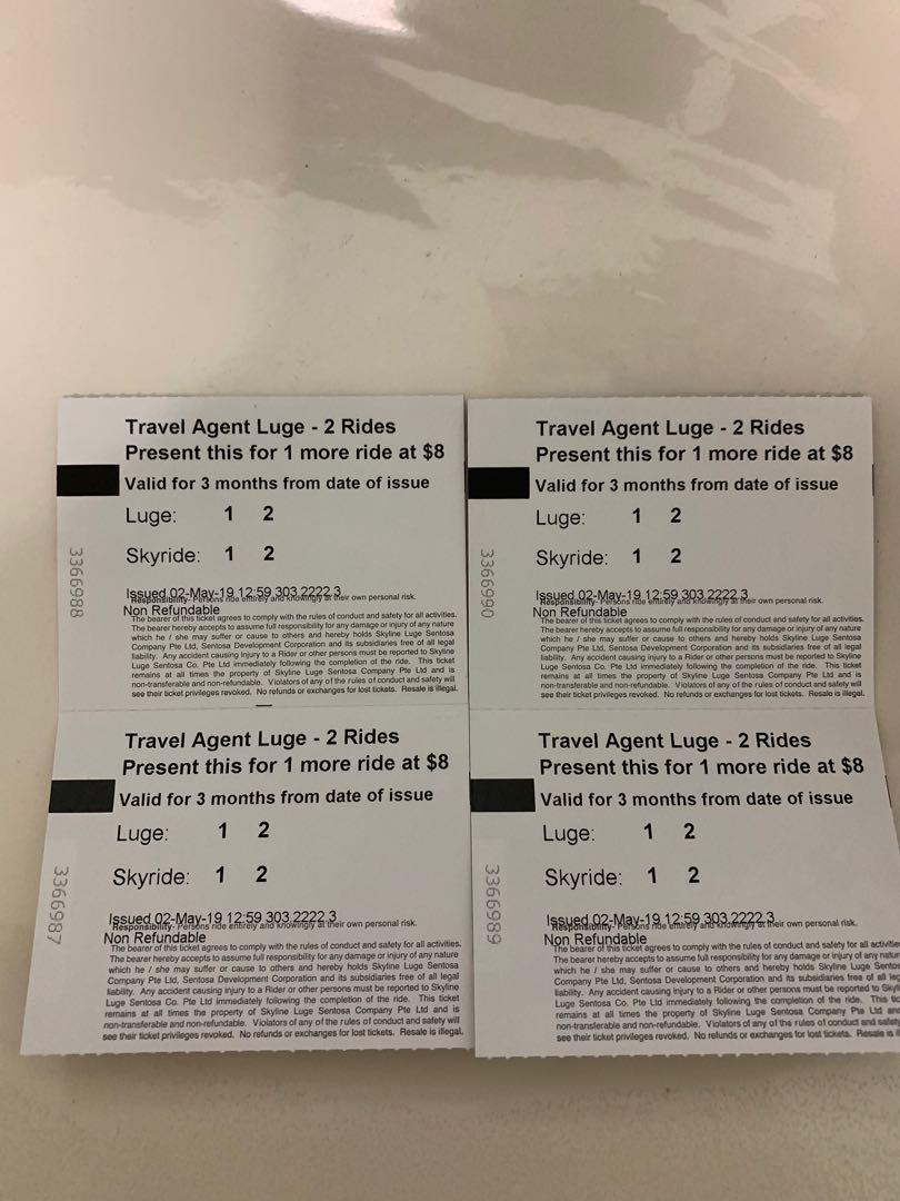 Luge + Skyride Sentosa ticket, Tickets & Vouchers, Local Attractions ...