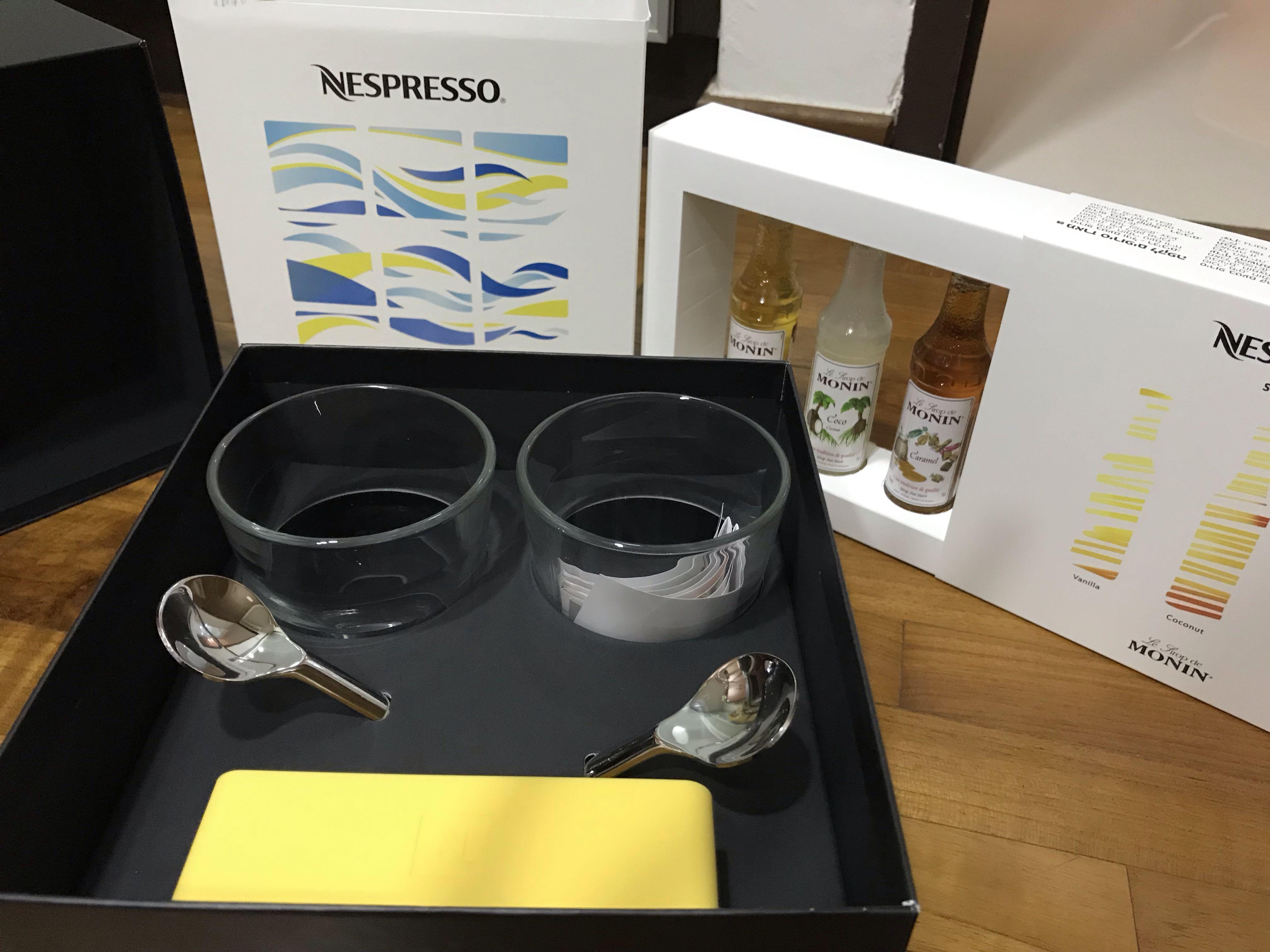 Nespresso view iced kit plus monin syrups, TV & Home Appliances ...