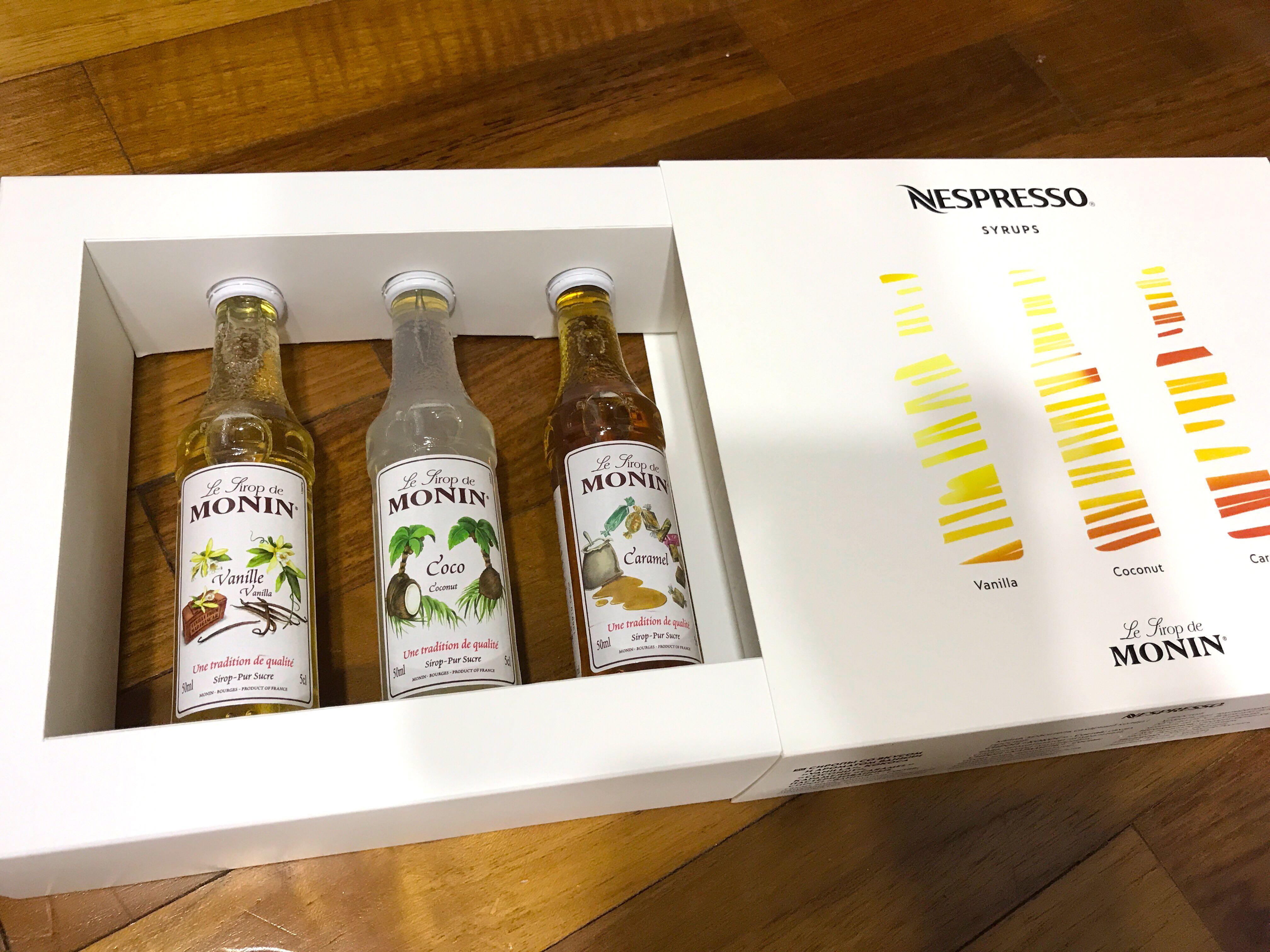 Nespresso view iced kit plus monin syrups, TV & Home Appliances ...