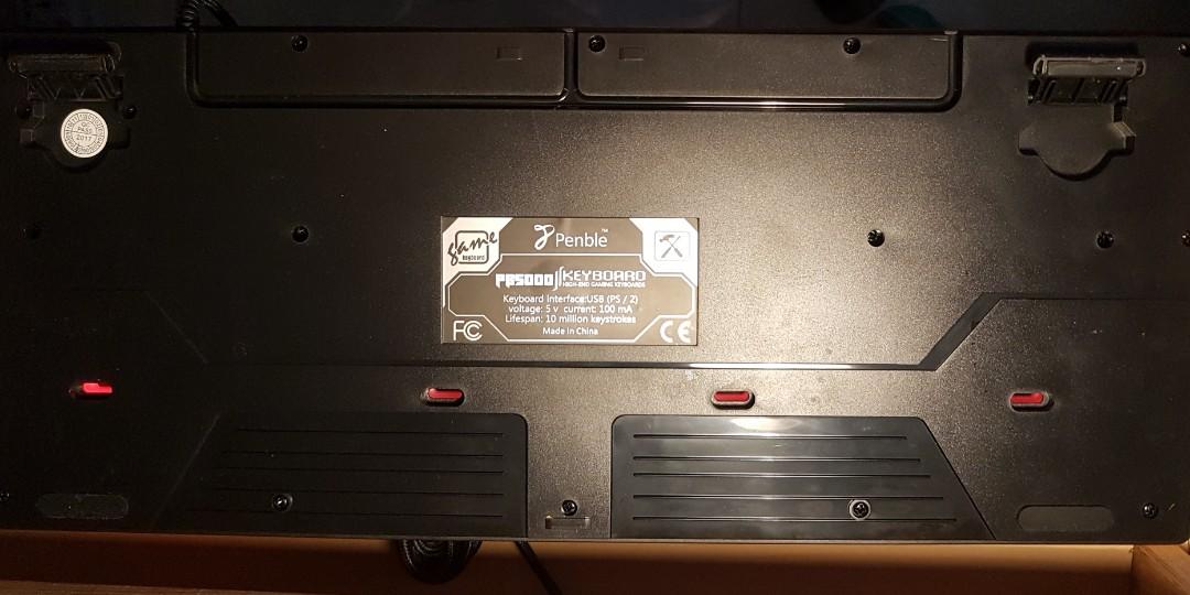 Penble PB-5000 Gaming Keyboard, Computers & Tech, Parts & Accessories ...
