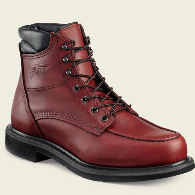 Safety Shoes Red Wing Mid Cut 6Inch Brown EH 202, Men's Fashion ...