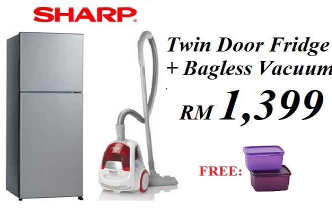 Sharp Fridge + Bagless Vacuum Cleaner, TV & Home Appliances, Vacuum ...
