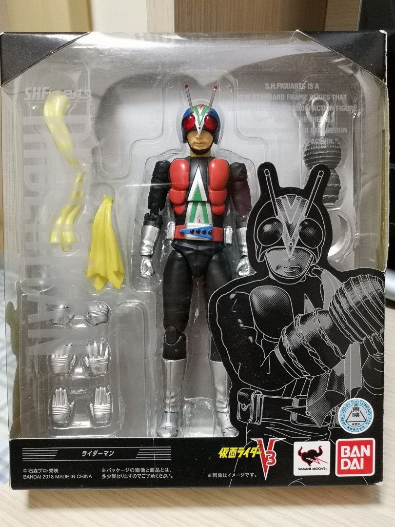 Shf 幪面超人 4號 怪金剛 riderman Kamen Rider shf v3 S.H.Figuarts 非 真骨雕 sic ran shodo, 興趣及遊戲, 玩具 & 遊戲類 ...