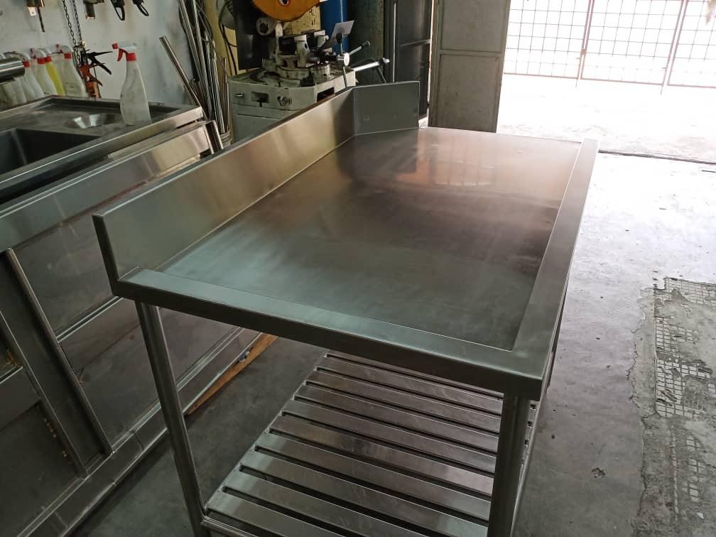 Ss clean dish table L, Furniture & Home Living, Home Improvement ...