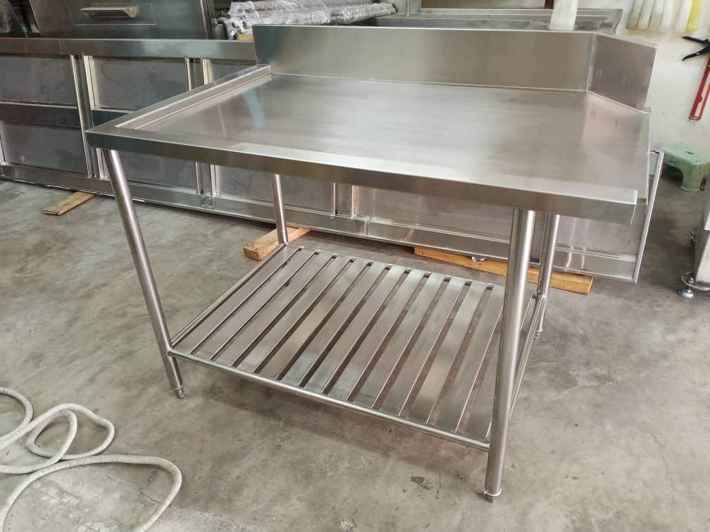 Ss clean dish table L, Furniture & Home Living, Home Improvement ...