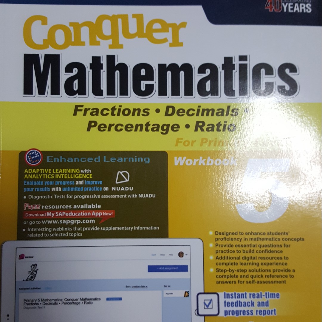Teachers@work Conquer Mathematics p5 fractions / decimals / percentage ...