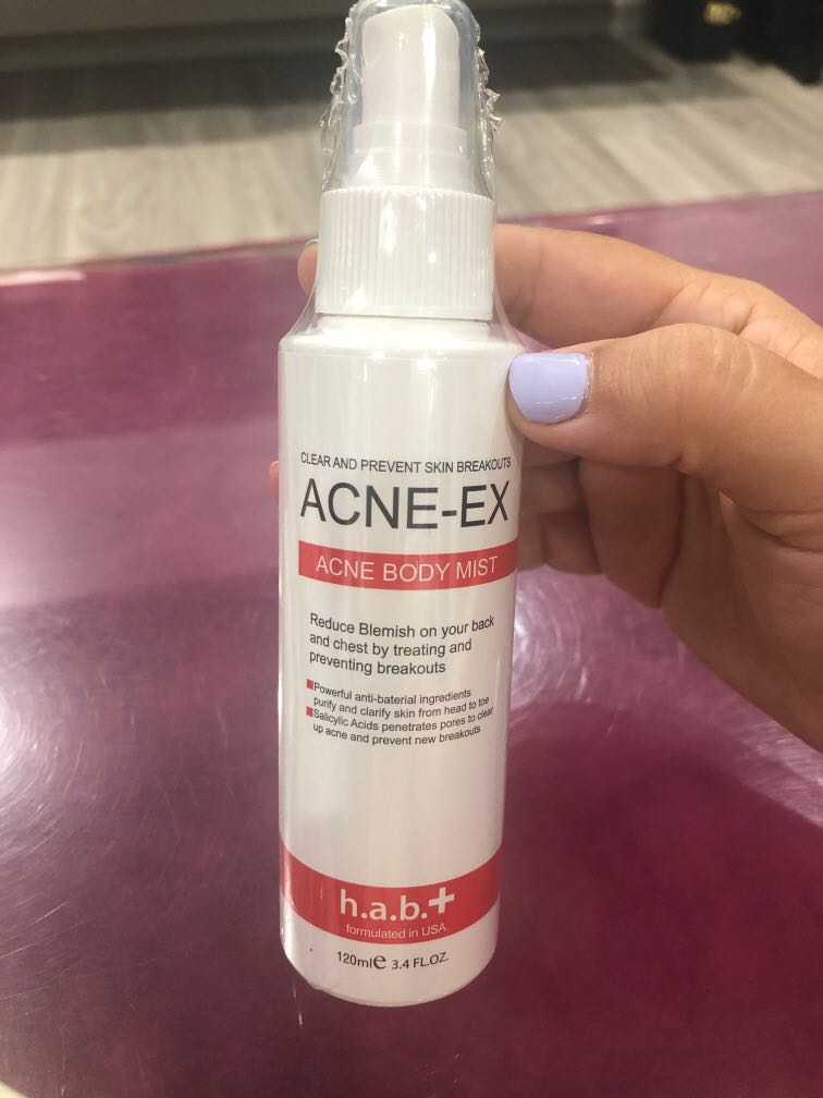 USA Acne-Ex Acne Body Mist BRAND NEW, Beauty & Personal Care, Bath ...