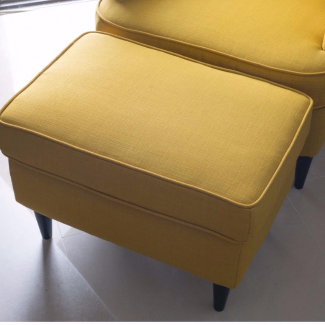 Wingback Chair and Footstool, Furniture & Home Living, Furniture ...