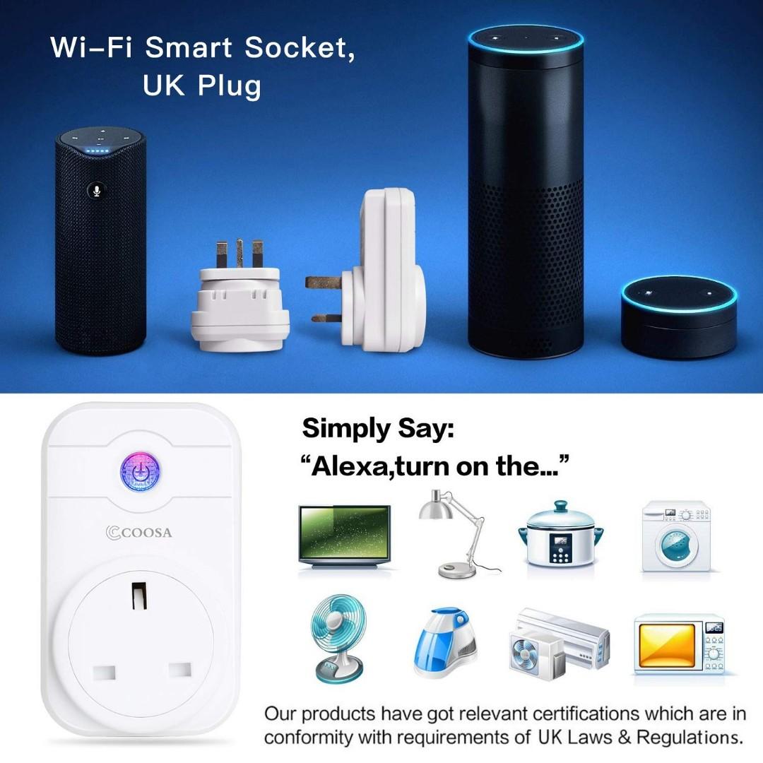 3 in 1 Box WiFi Smart Socket (works with Amazon Alexa, google home ...