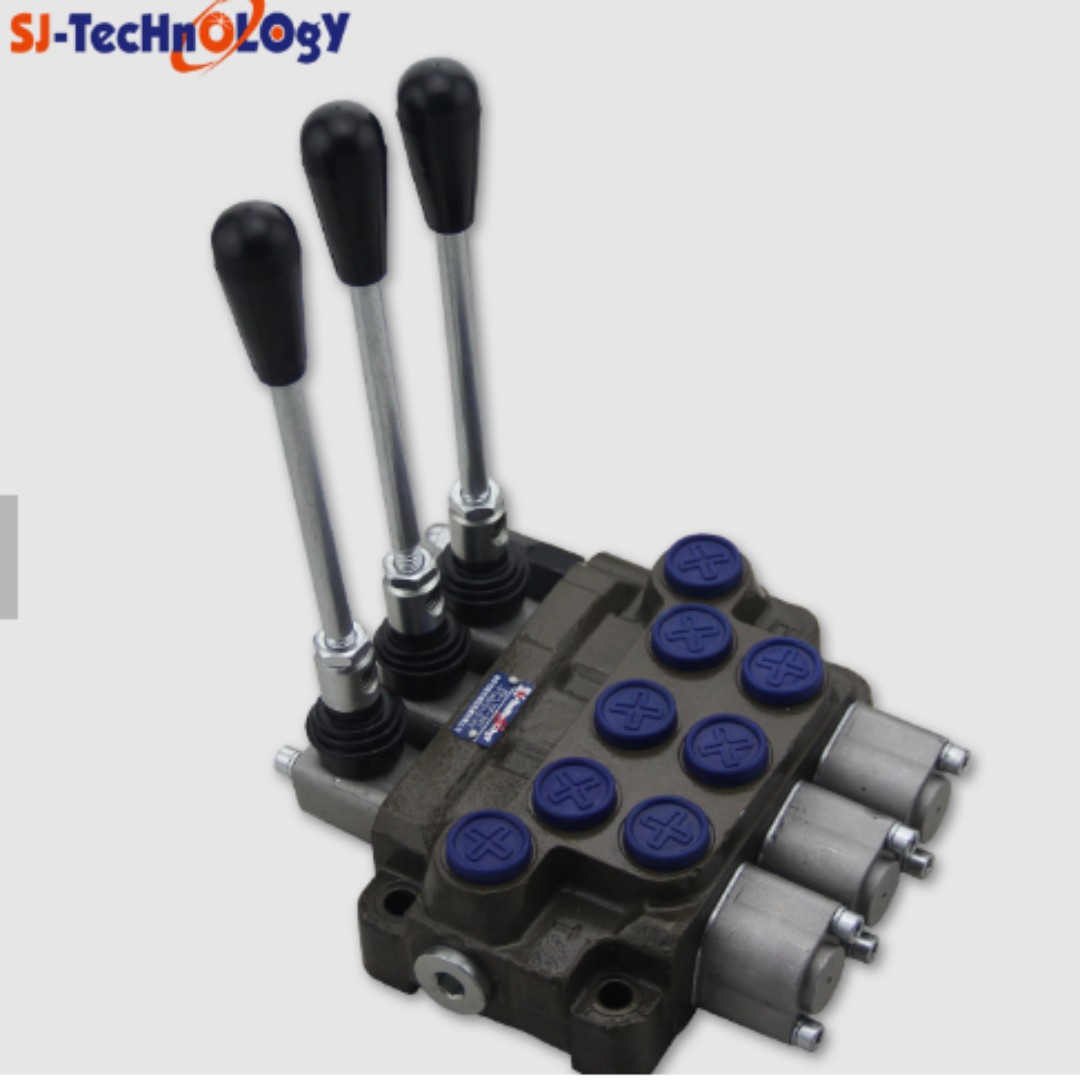 4 Spools Hydraulic Monoblock Control Valves Hand Air Control Monoblock ...