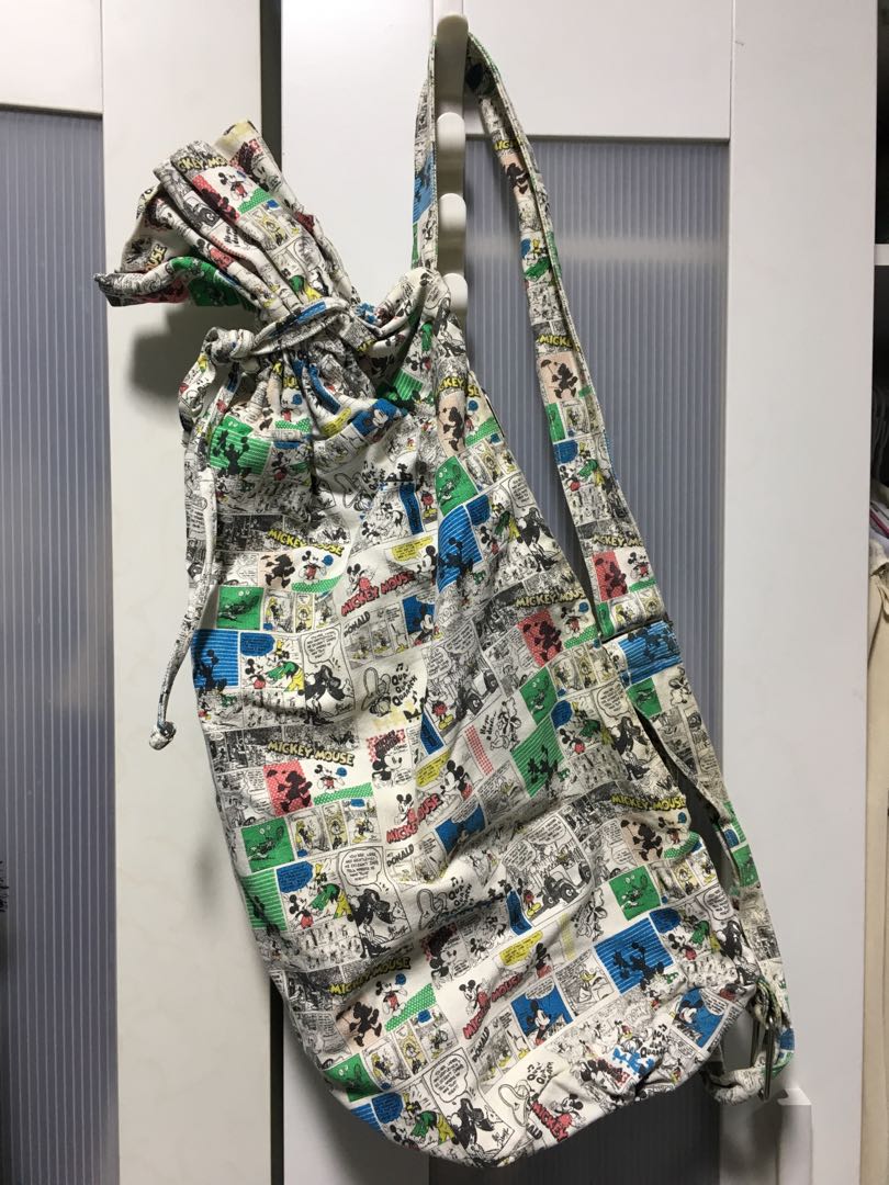 Authentic Vintage Retro Disney Large Backpack Sling Sack, Women's ...