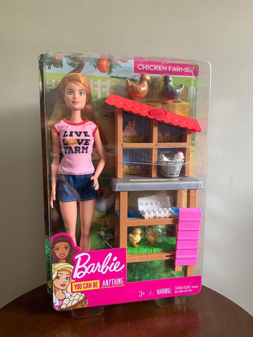 Barbie Chicken Farmer Doll, Hobbies & Toys, Toys & Games on Carousell