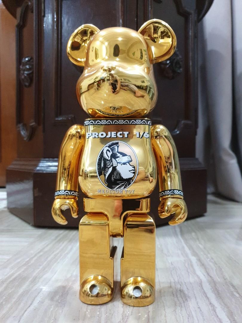 Bearbrick 400% project 1/6 gold centurion, Toys & Games, Bricks ...