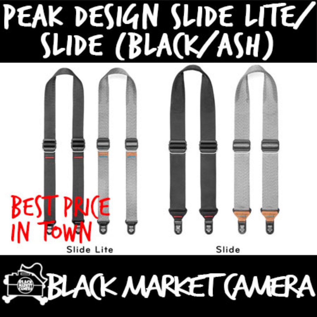 [BMC] Peak Design Slide / Slide Lite Neck Strap (Black/Ash/Midnight ...