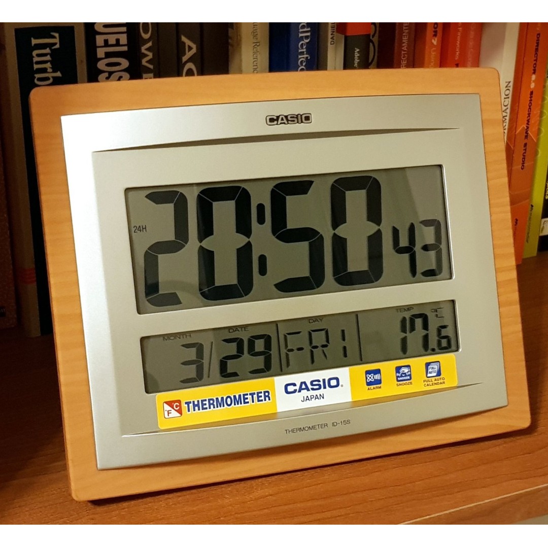 Casio DIGITAL Clock ID-15S-5DF ID-15S-5D ID-15S-5 ID-15S , Furniture ...