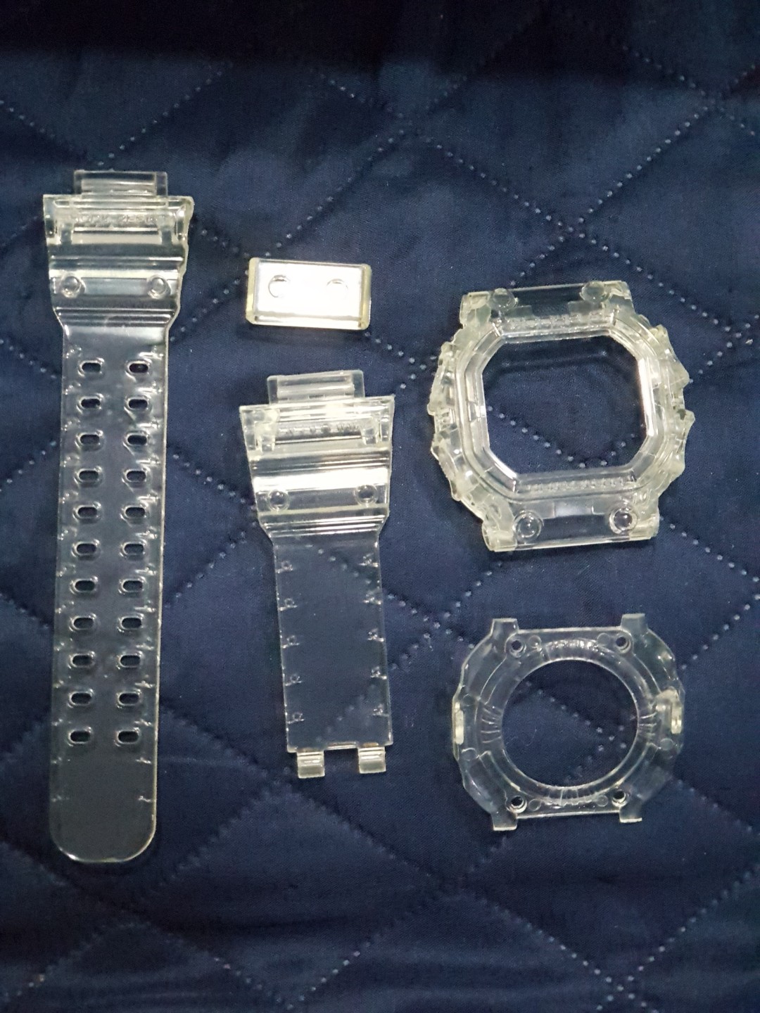 Casio G-Shock KING Custom Clear "ICE/GLOSSY" Band & Bezel Set as in pic ...