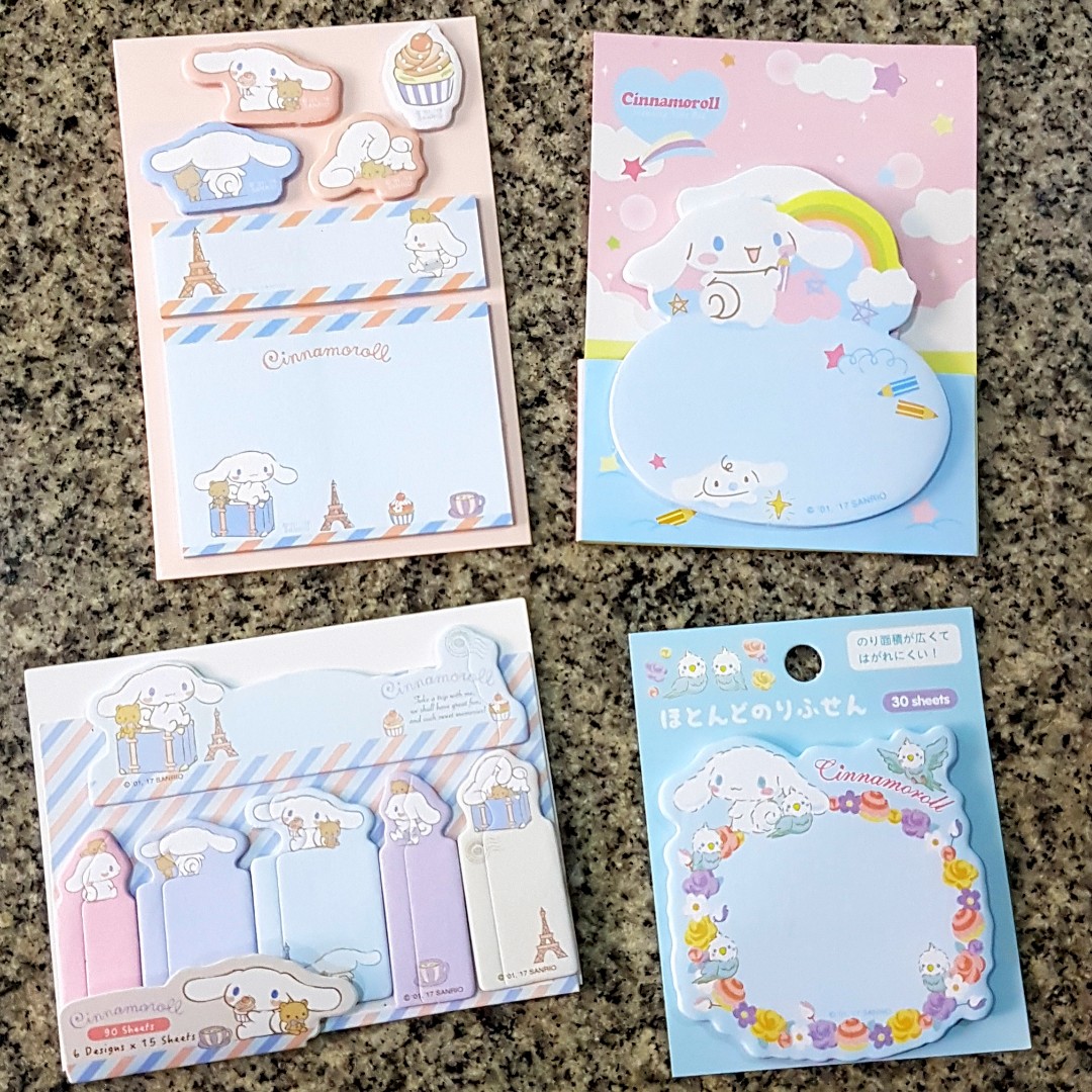 Cinnamoroll Sticky Note Pads, Hobbies & Toys, Stationery & Craft ...