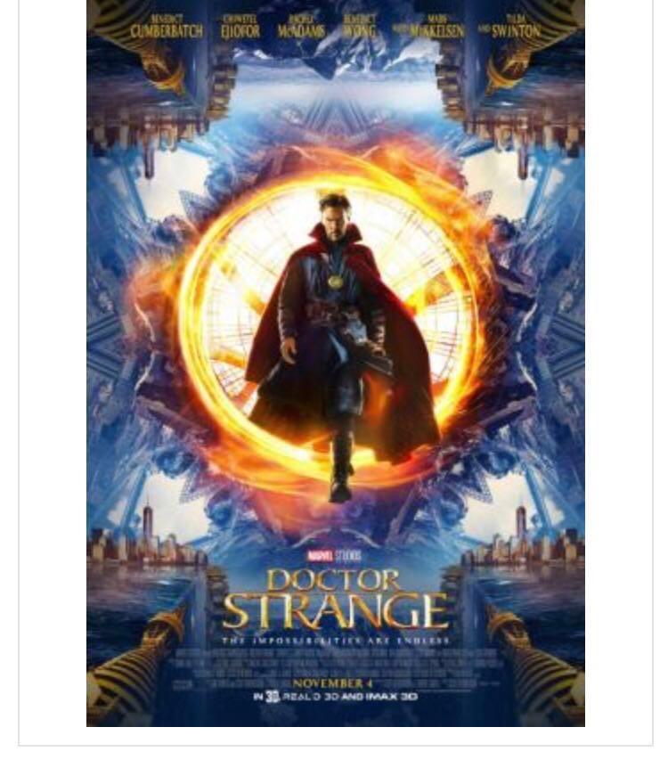 Doctor Strange - Original Movie Poster, Furniture & Home Living, Home ...