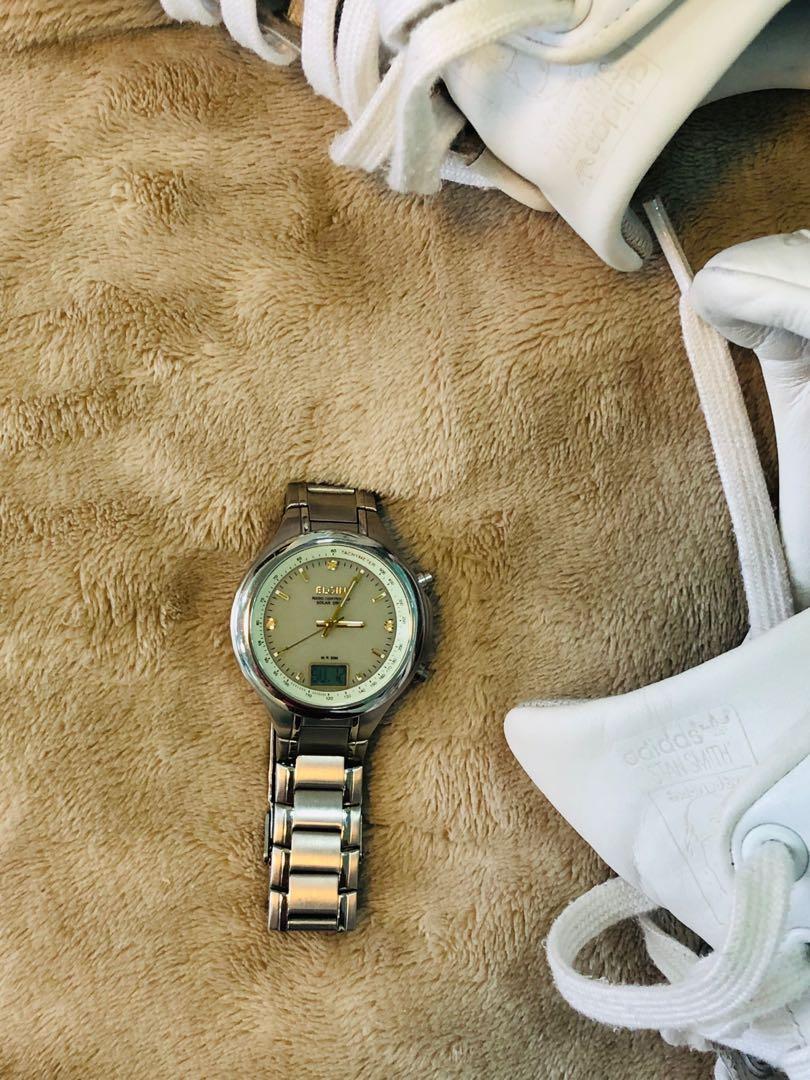 Elgin USA Radio Controlled Solar Drive watch, Men's Fashion, Watches ...