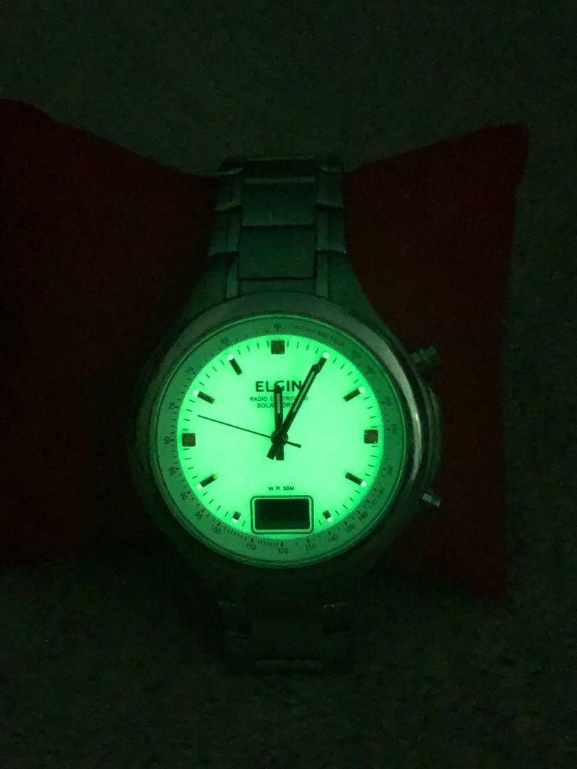 Elgin USA Radio Controlled Solar Drive watch, Men's Fashion, Watches ...