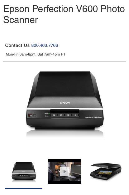 Epson V600 Film Scanner, 徵收 - Carousell