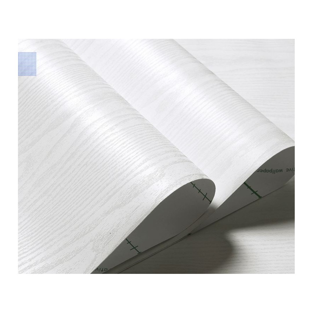 Furniture Self-Adhesive White Woodgrain PVC Sticker, Furniture & Home ...