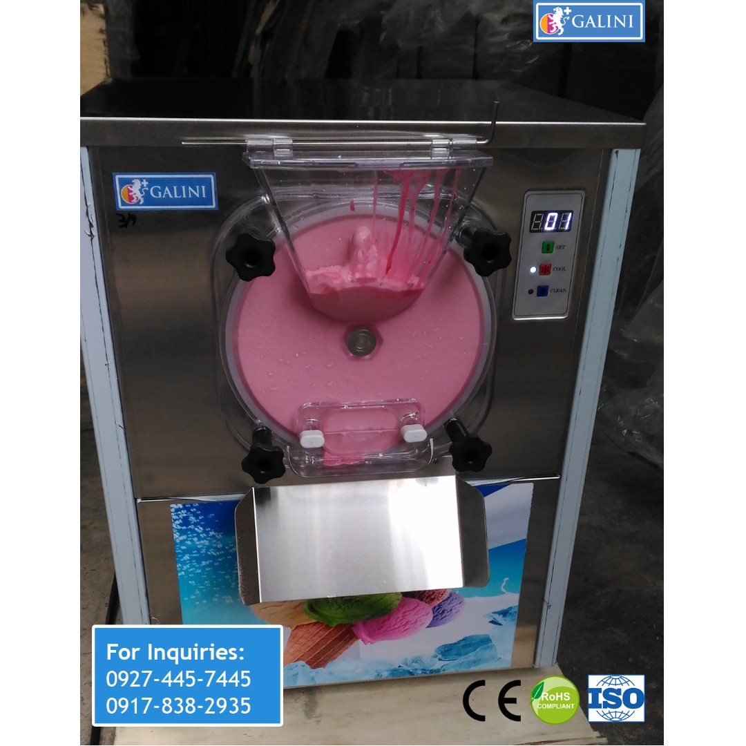 Gelato Hard Ice Cream Machine Japan Hitachi Compressor Heavy Duty, TV ...