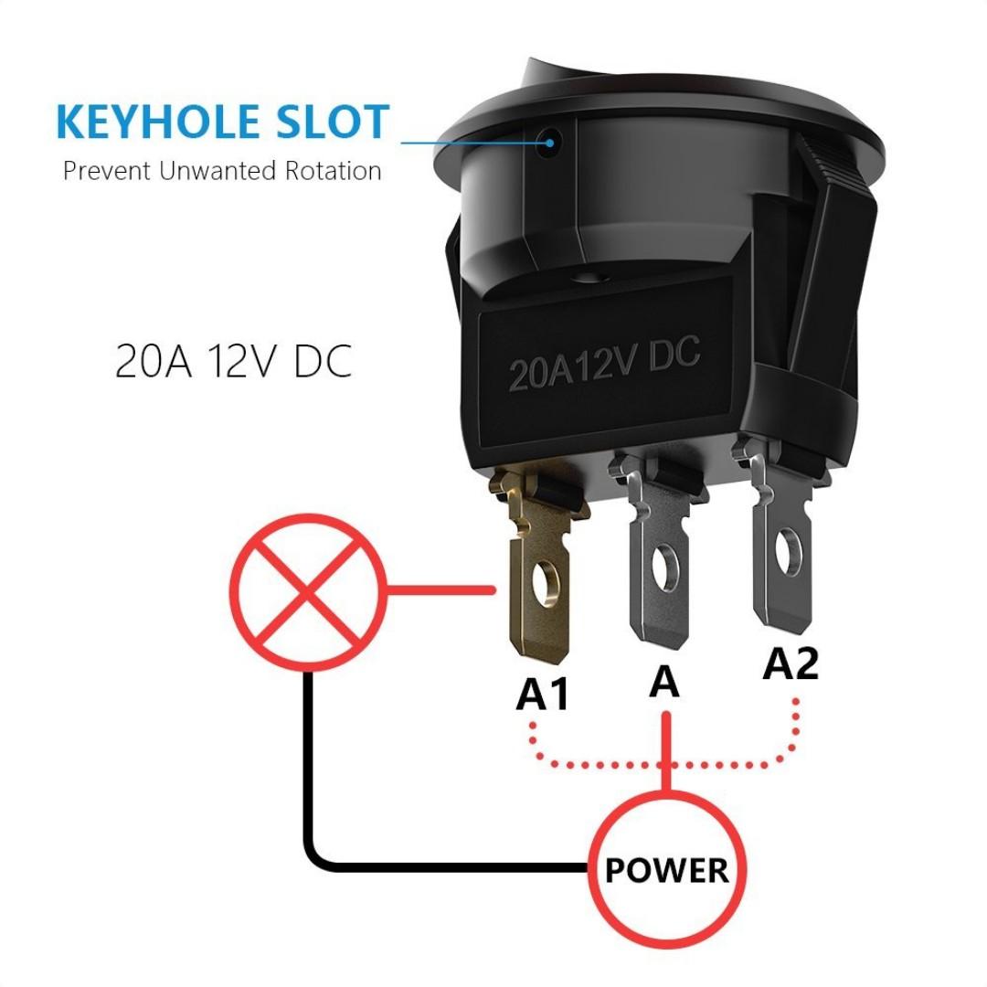 How To Wire A 12v Lighted Rocker Switch | Shelly Lighting