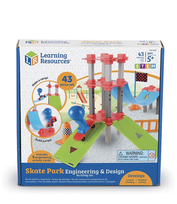 Learning Resources Skate Park Engineering & Design Building Set ...