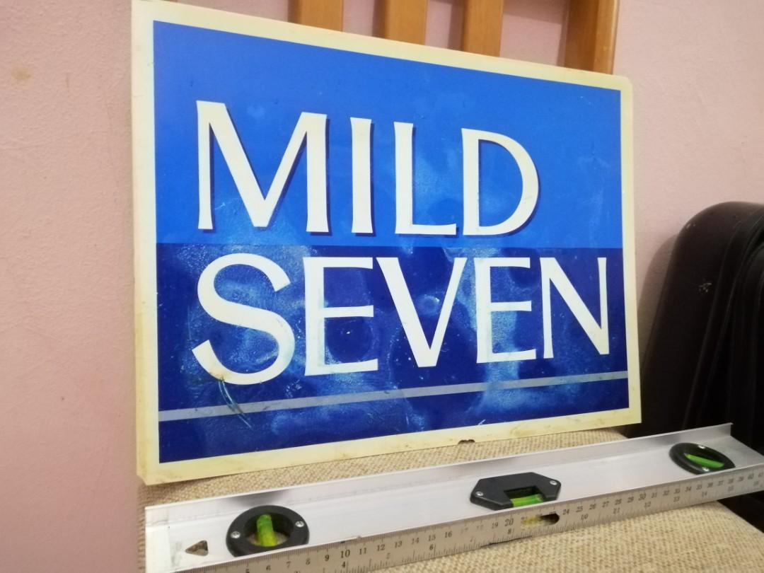 MILD SEVEN Sign Type 02, Hobbies & Toys, Stationery & Craft, Art ...