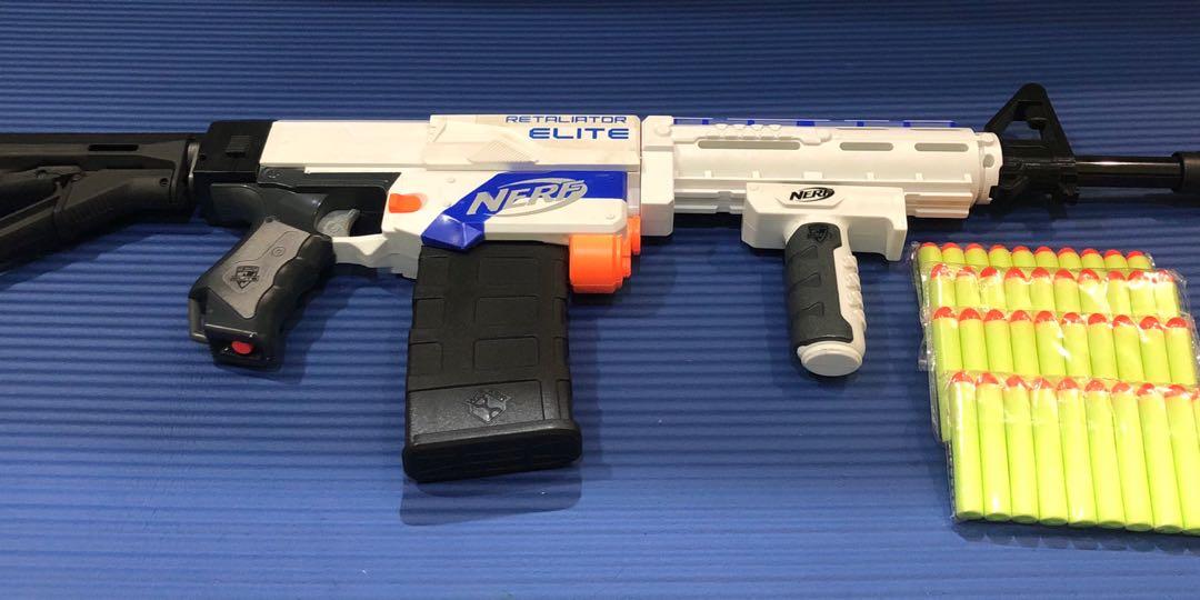 Nerf Retaliator Elite (Modded), Hobbies & Toys, Toys & Games on Carousell