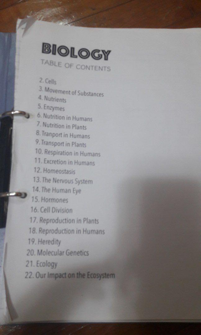 O level Biology notes (entire syllabus), Hobbies & Toys, Books ...