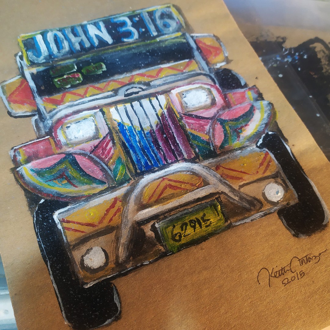 Philippine Jeepney - Acrylic Painting, Hobbies & Toys, Stationary ...