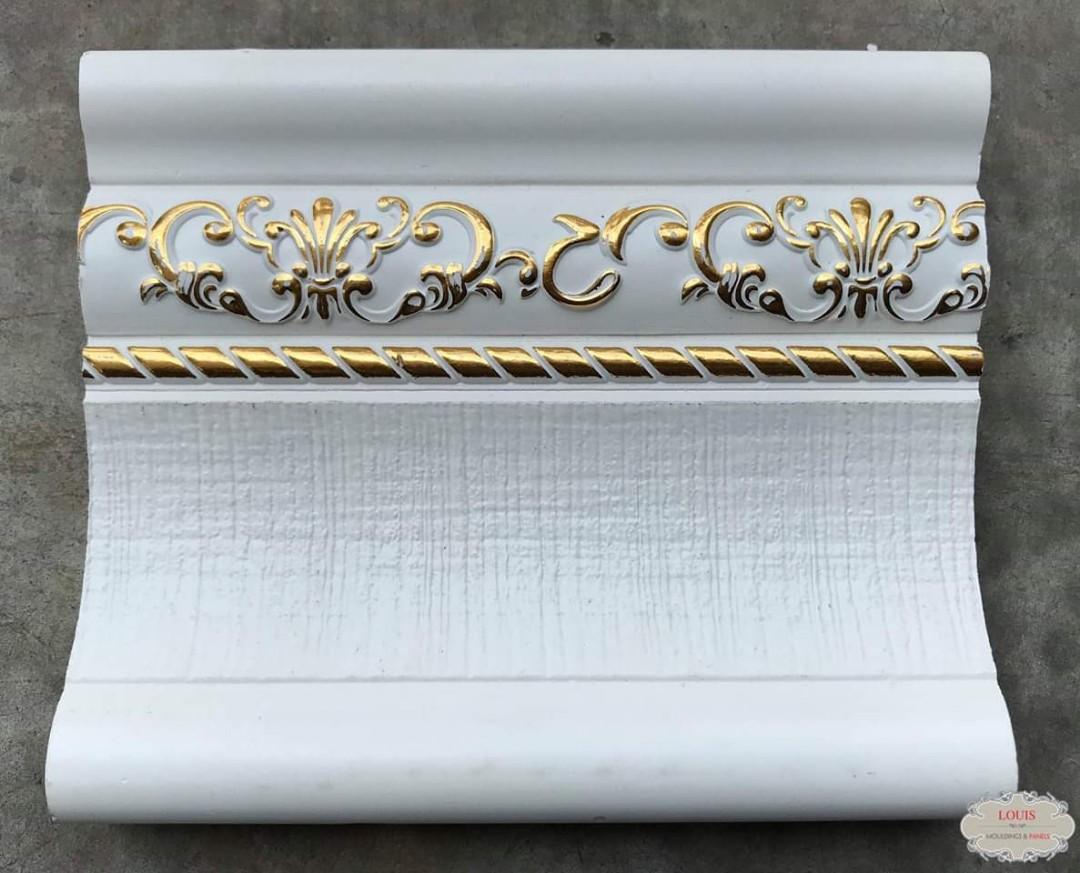 PVC Wainscoting with gold, Furniture & Home Living, Home Decor, Vases ...