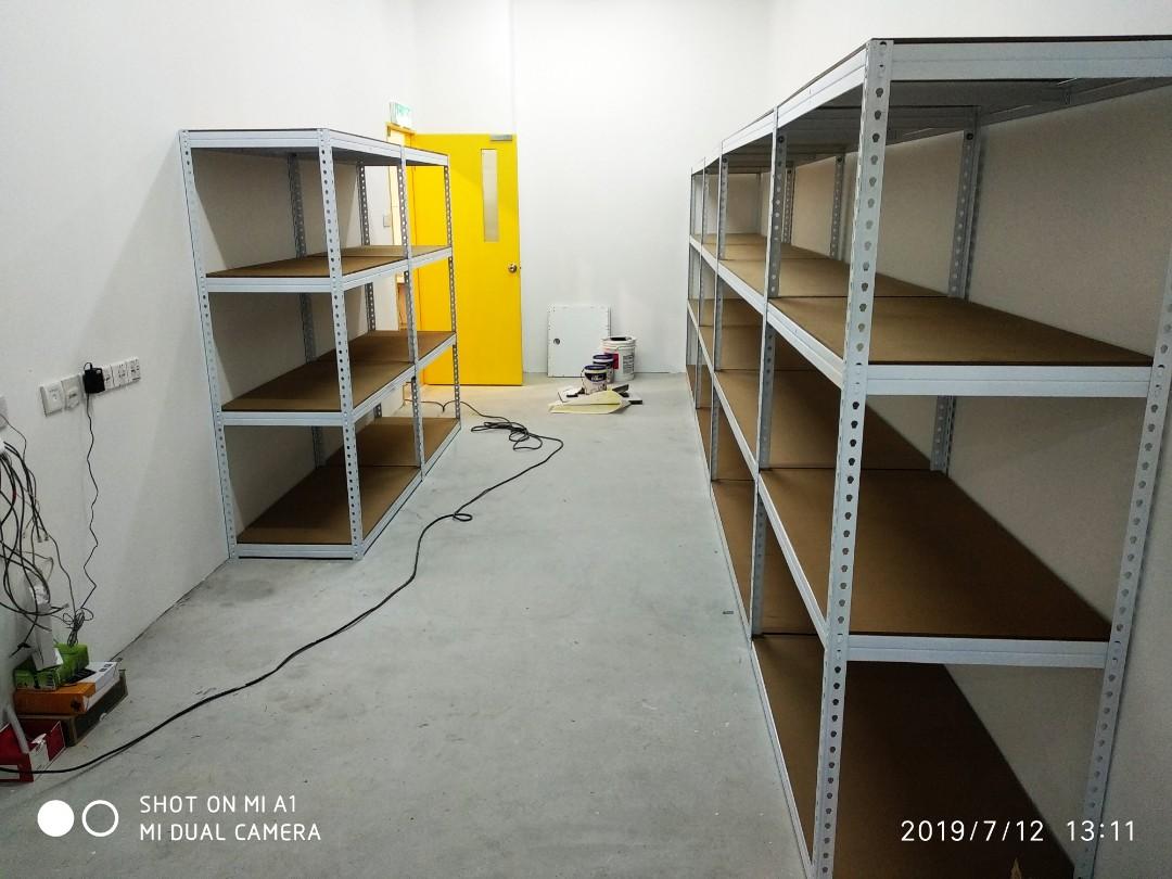 Rak Stor L5 Kaki x W1.5 Kaki x H6 Kaki ( Boltless ), Furniture & Home ...