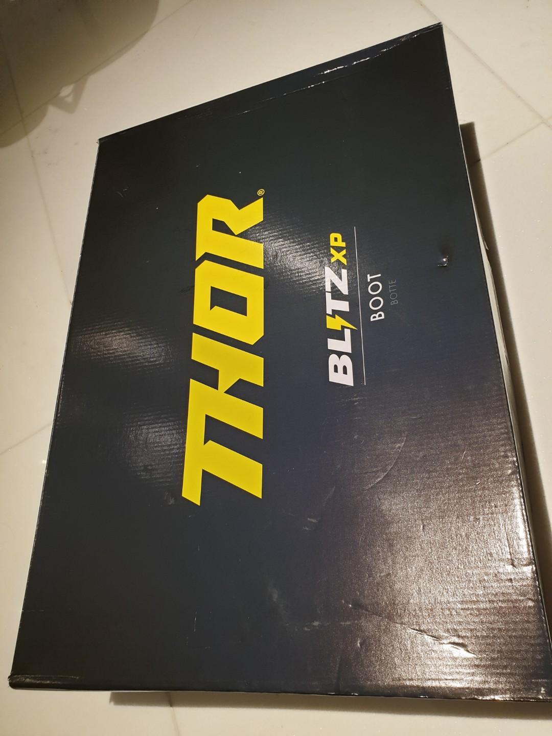 Thor Blitz XP MX boot, Motorcycles, Motorcycle Apparel on Carousell